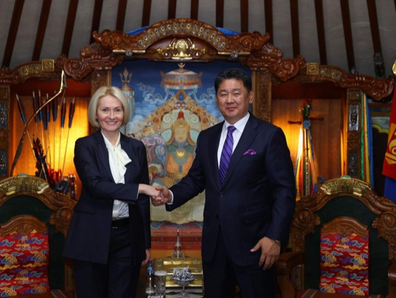 Ерөнхийлөгч У Хүрэлсүх ОХУ ын Засгийн газрын орлогч дарга В В Абрамченког хүлээн авч уулзлаа